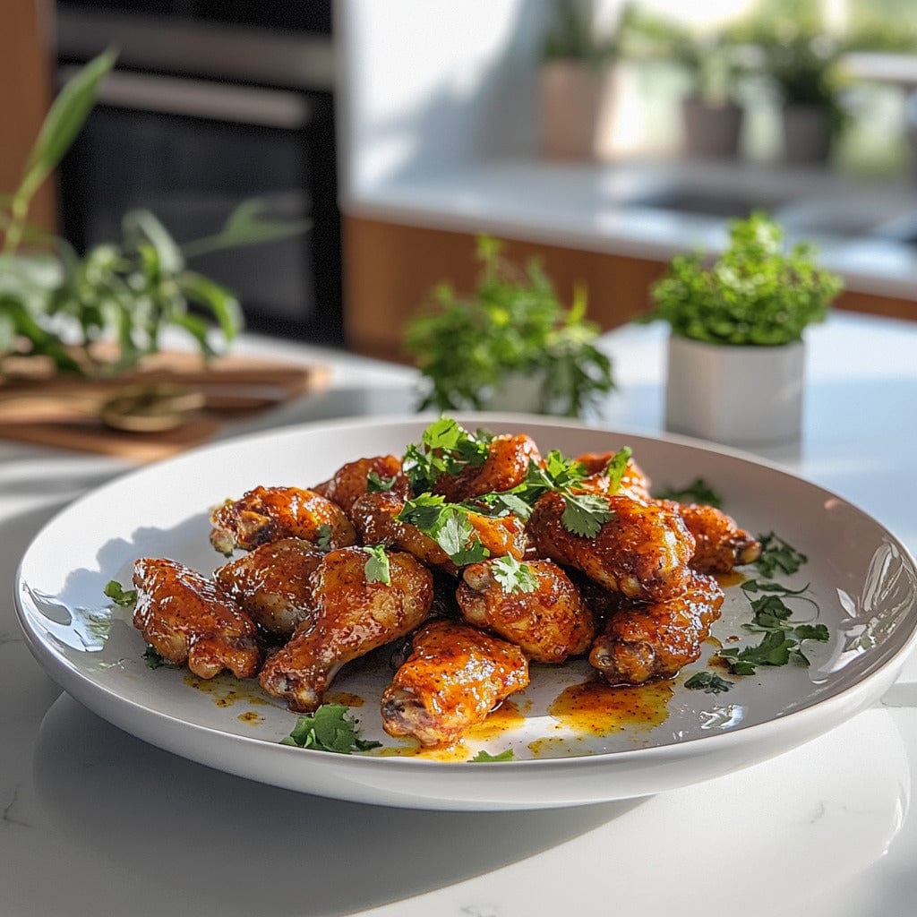 Turmeric-Infused Spicy Chicken Wings with Sweet Glaze Recipe – easyChef Pro